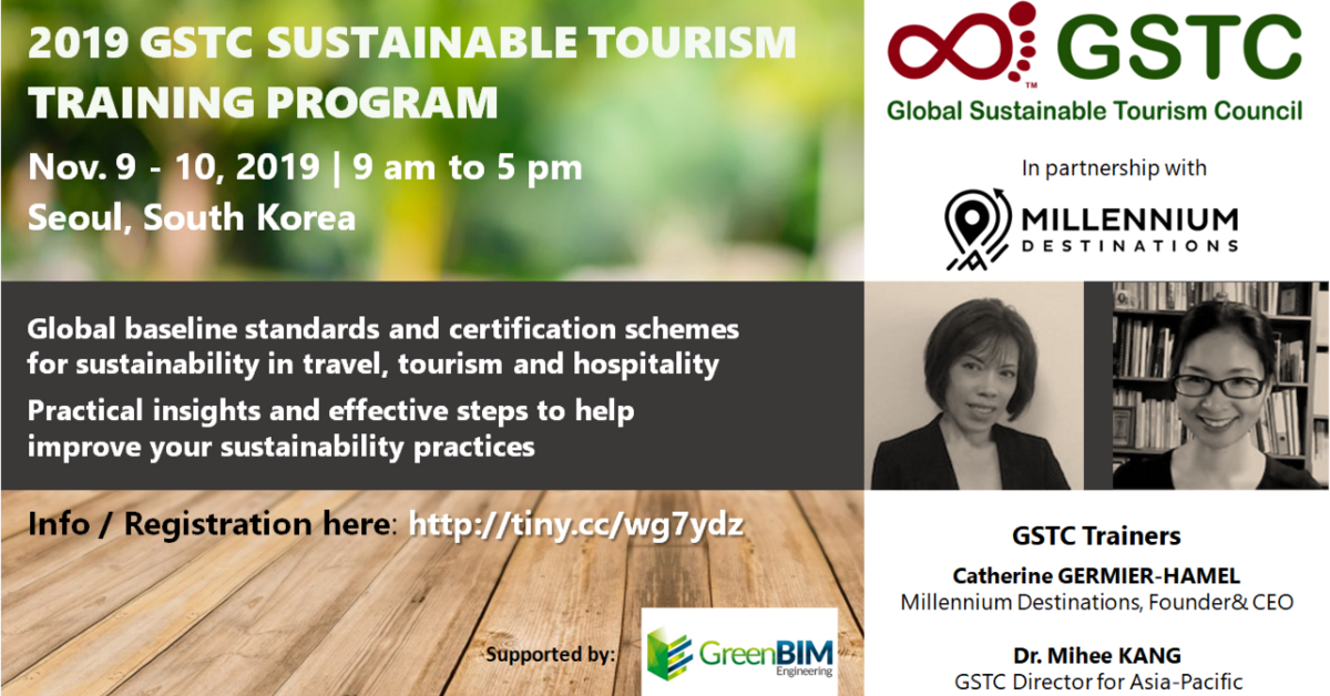 Training with Millenium Destinations at the Global Sustainable Tourism ...